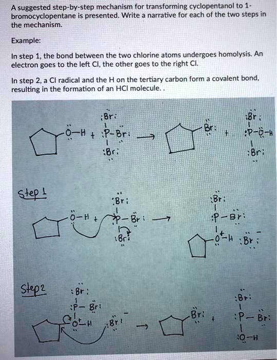 SOLVED: A suggested step-by-step mechanism for transforming ...