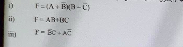 SOLVED: Draw the logic circuit and truth table for each of the ...