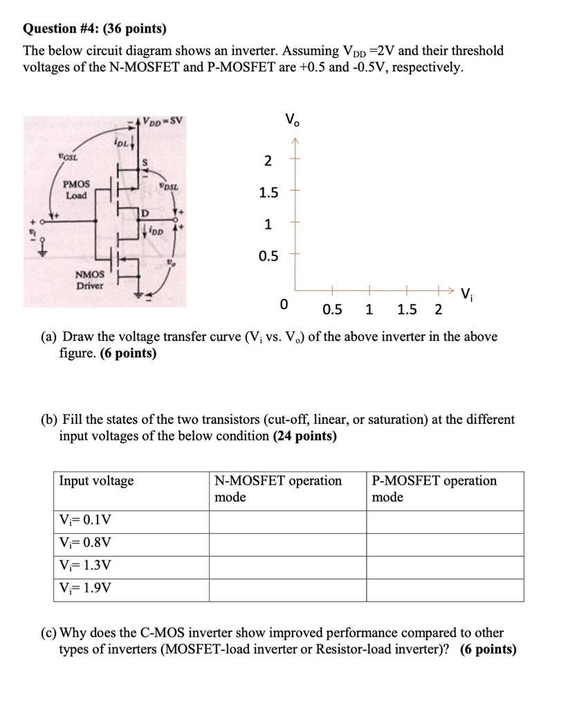 SOLVED: Question #4: (36 points) The below circuit diagram shows an ...