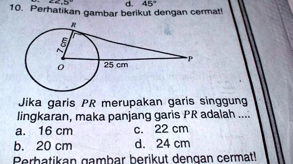 SOLVED: Perhatikan gambar berikut dengan cermat! Jika garis PR ...