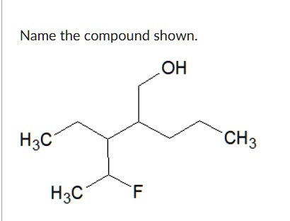 SOLVED:Name the compound shown: OH H3C H3C ^ CH3