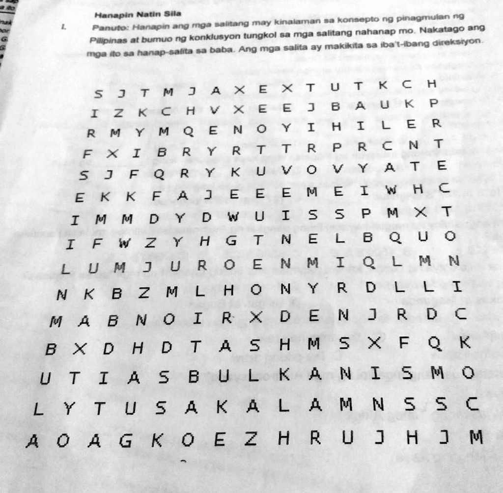 paki sagot po ng maayos 3 huhuhuhu hanapin natin si8 ng pinagmulan ng ...