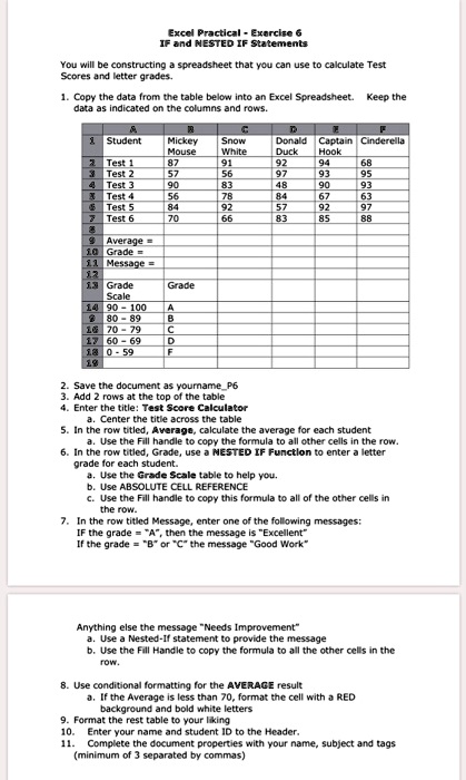 SOLVED: How can I calculate the average? Enter a letter grade for each ...