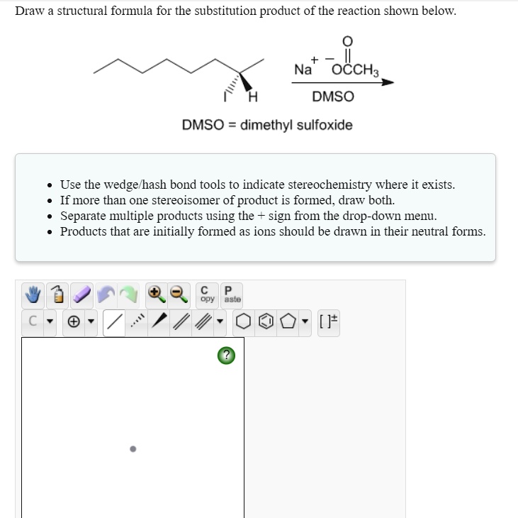 SOLVED: Draw the structural formula for the substitution product of the ...