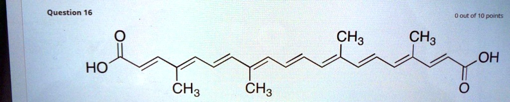 SOLVED:Question 16 0 out of 10 points CH3 CHa OH HO CH3 CH3