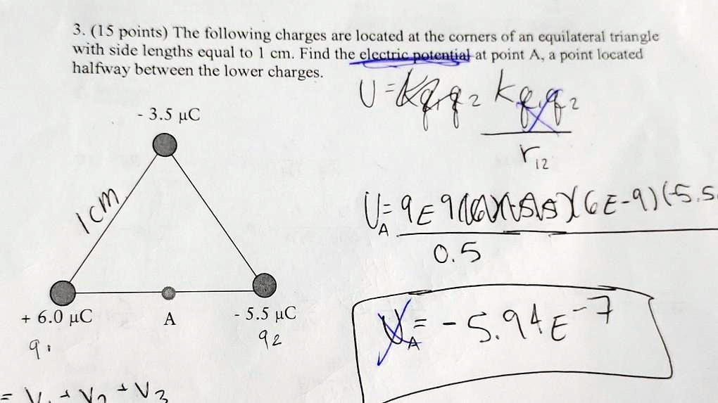 VIDEO solution: The following charges are located at the corners of an ...