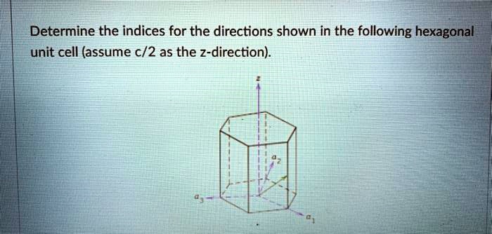 determine the indices for the directions shown in the following ...