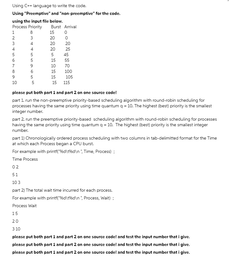 Solved Please Put Both Part 1 And Part 2 On One Source Code And Test 9496