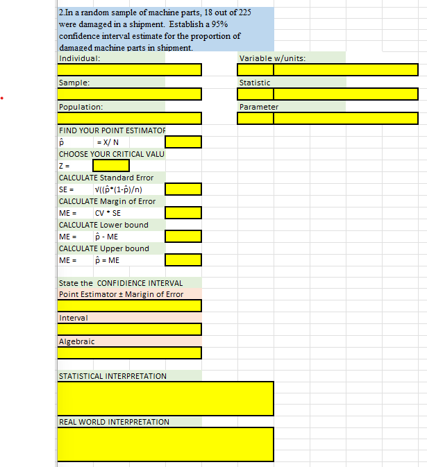 2.In a random sample of machine parts, 18 out of 225 were damaged in a ...