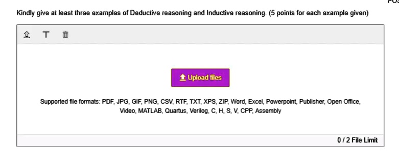 SOLVED: Refer to the picture below. Kindly give at least three examples of Deductive reasoning ...