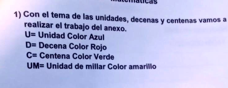 SOLVED: me puede ayudar porfabor Gquicds 1) Con el tema de las unidades ...