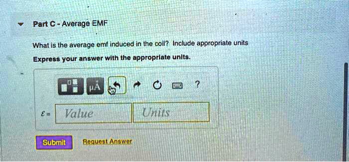 SOLVED:Part â‚¬ - Average EMF What is the average emf induced in the ...