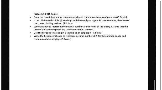 SOLVED: Problem 4.0 (25 Points) Draw the circuit diagram for common ...