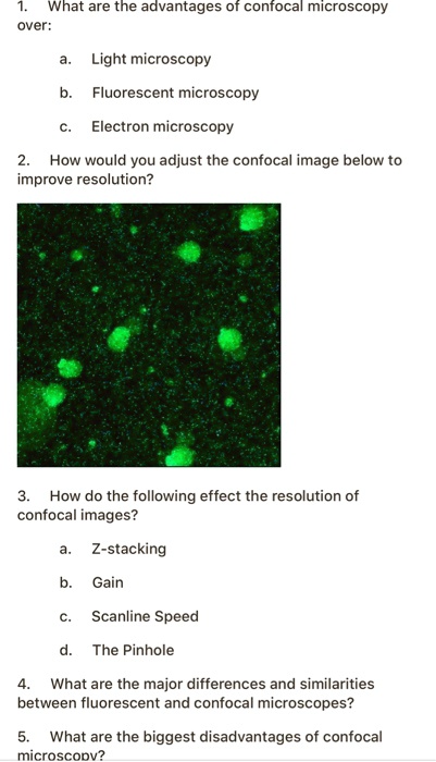 what are the advantages of confocal microscopy over light microscopy ...