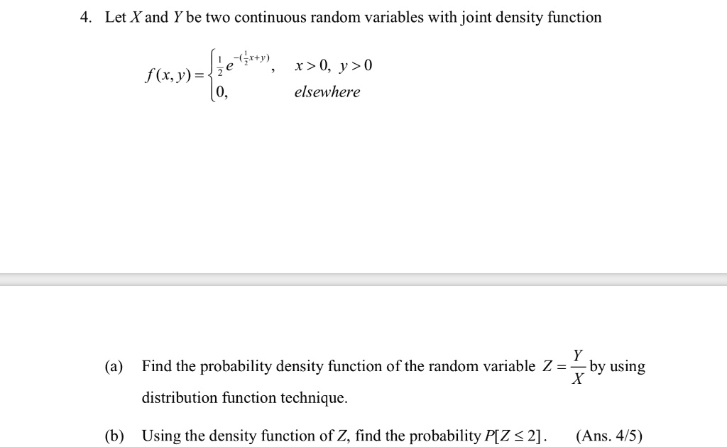 Solved Let X And Ybe Two Continuous Random Variables With Joint 9198