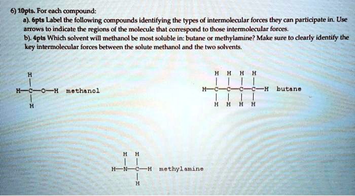 SOLVED: 6) ICpls: For each compound, label the following compounds ...