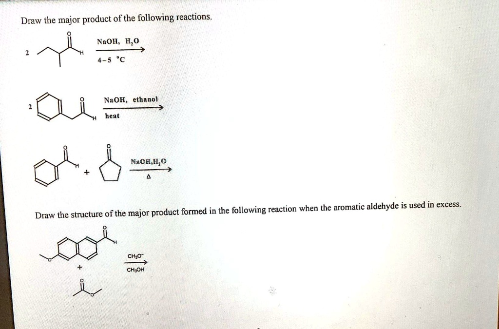 SOLVED: Please show mechanisms. Draw the major product of the following ...