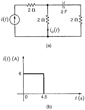 SOLVED: Circuit Analysis Using Laplace Transform The current source in figure a is defined in ...