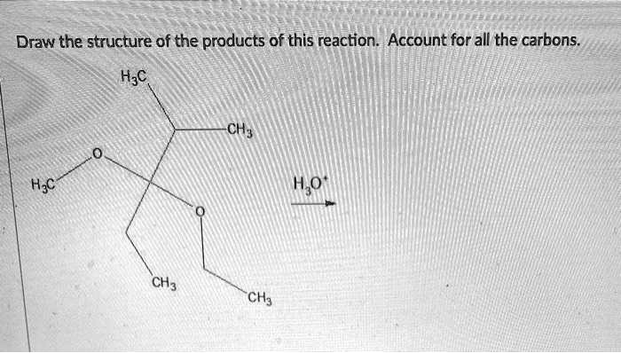 SOLVED: Draw the structure of the products of this reaction: Account ...