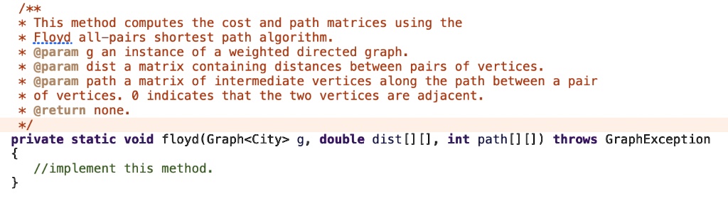 SOLVED: Please help me fill in the below method. What the method is ...