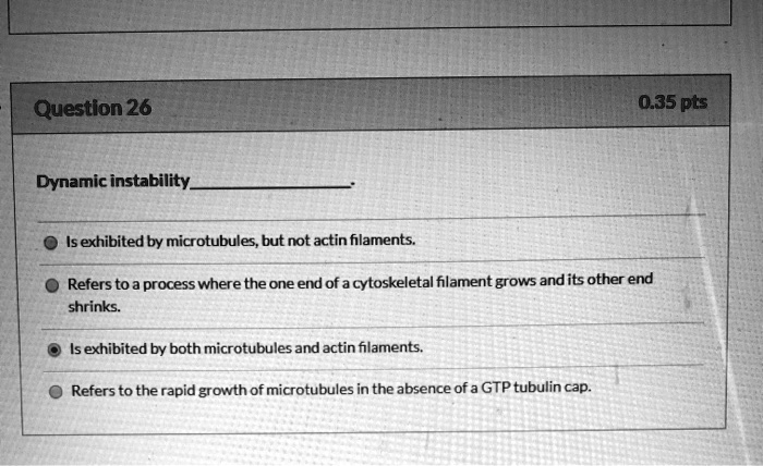 SOLVED: Question 26 0.35 pts Dynamic instability Is exhibited by ... SOLVED: Question 26 0.35 pts Dynamic instability Is exhibited by ...