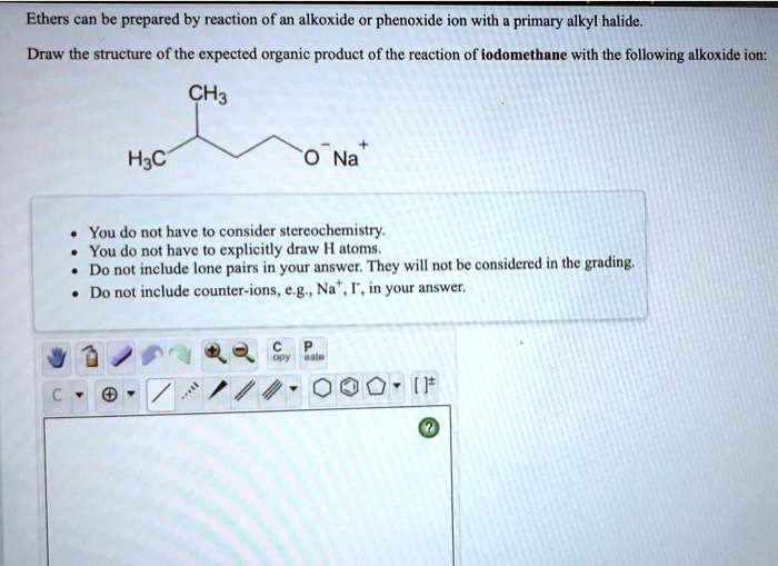 SOLVED: Ethers can be prepared by reaction of an alkoxide or phenoxide ...