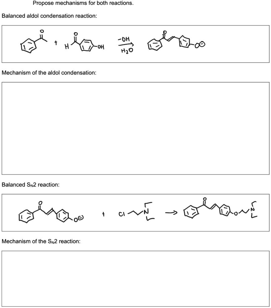 SOLVED: Propose Mechanism for the following two reaction. Propose ... SOLVED: Propose Mechanism for the following two reaction. Propose ...