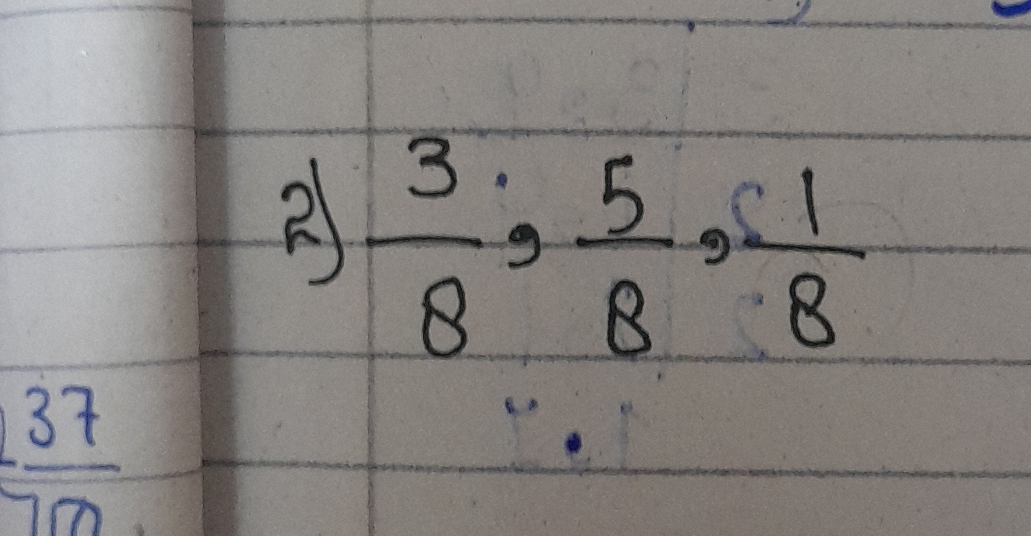 SOLVED 2 frac 3 8 frac 5 8 frac 1 8 