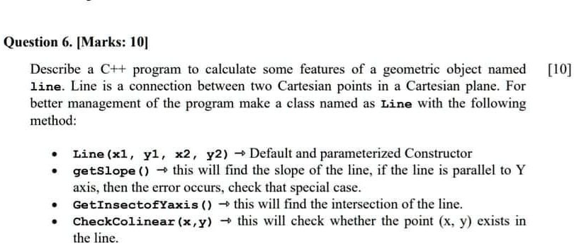 SOLVED: Describe a C++ program to calculate some features of a ...