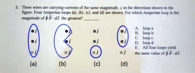SOLVED:Three wires are carrying currents of the sarne magnitude _ in ...