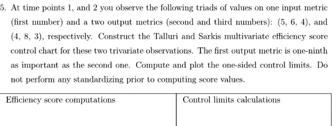 SOLVED:At time points 1, and 2 YOu observe the following triads of ...