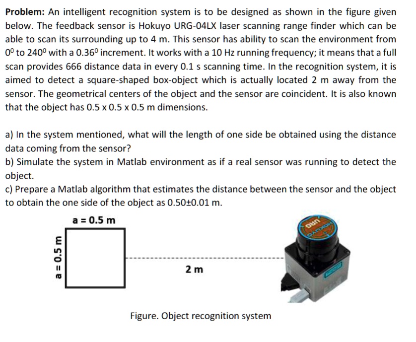 Problem: An intelligent recognition system is to be designed as shown ...