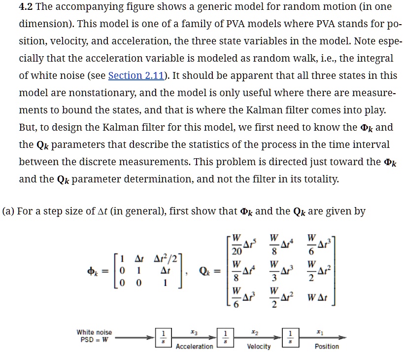 4.2 The accompanying figure shows a generic model for random motion (in ...