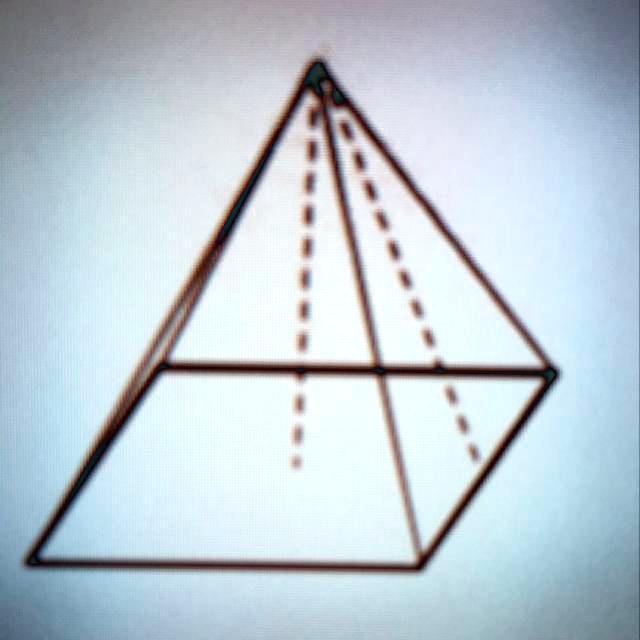 SOLVED: 'The bar of the square pyramid shown has and area of 576 units ...