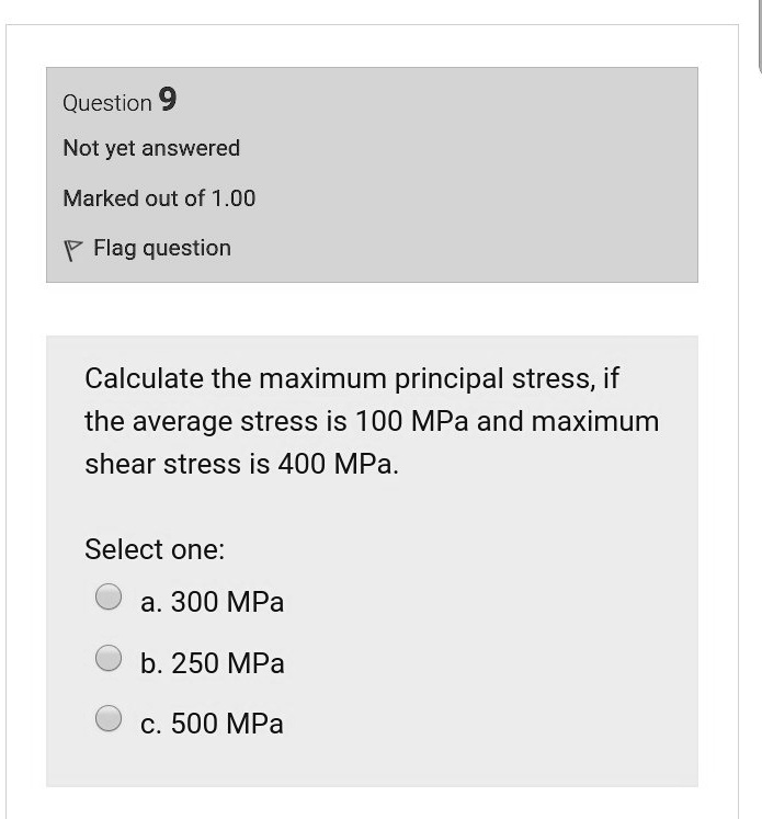 SOLVED: Question 9 Not yet answered Marked out of 1.00 Flag question ... SOLVED: Question 9 Not yet answered Marked out of 1.00 Flag question ...