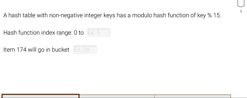 can someone please explain it to me asap this is hash table hash table with non negative integer ...