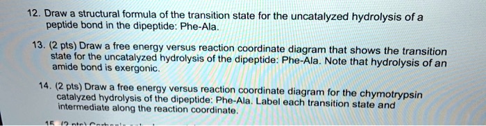 draw structural formula of the transition state for the uncatalyzed ...
