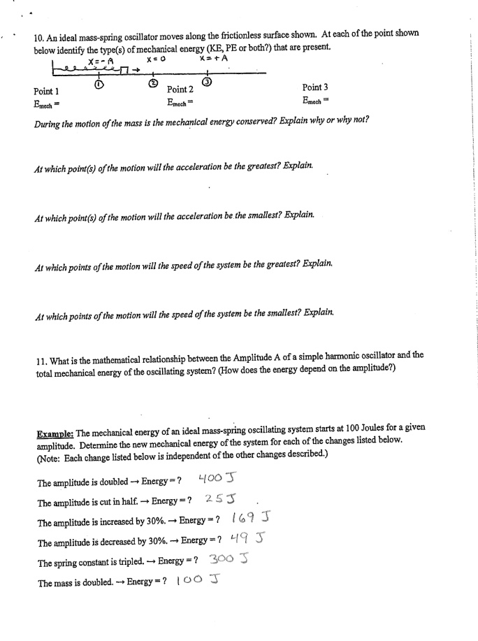 SOLVED: Answers are given, but would like work. Thanks. 10. An ideal ...