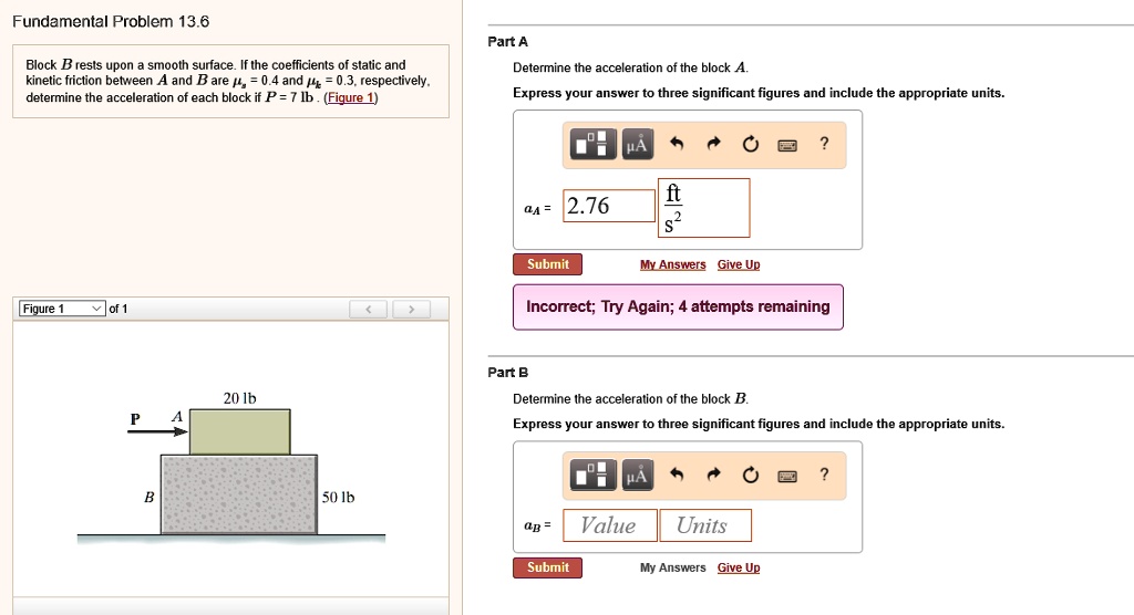 fundamental problem 136 part a determine the acceleration of the block ...