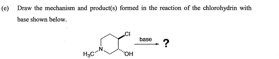 SOLVED: q (e Draw the mechanism and product(s) formed in the reaction ...