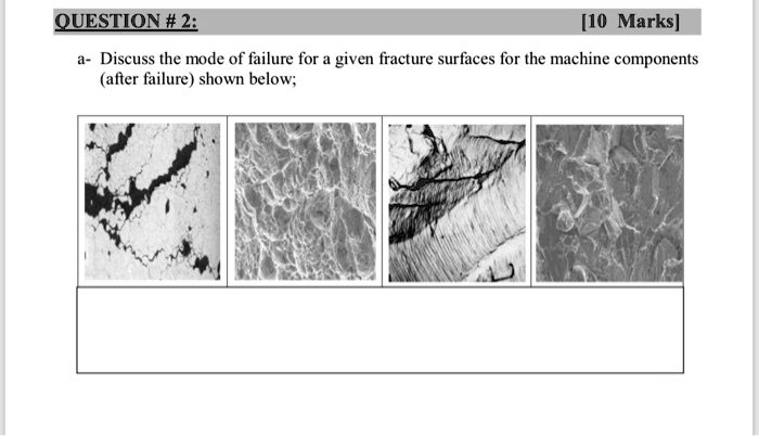 QUESTION # 2: [10 Marks] a- Discuss the mode of failure for a given ...