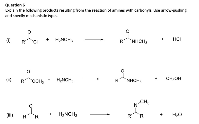 SOLVED: Question 6 Explain the following products resulting from the ...
