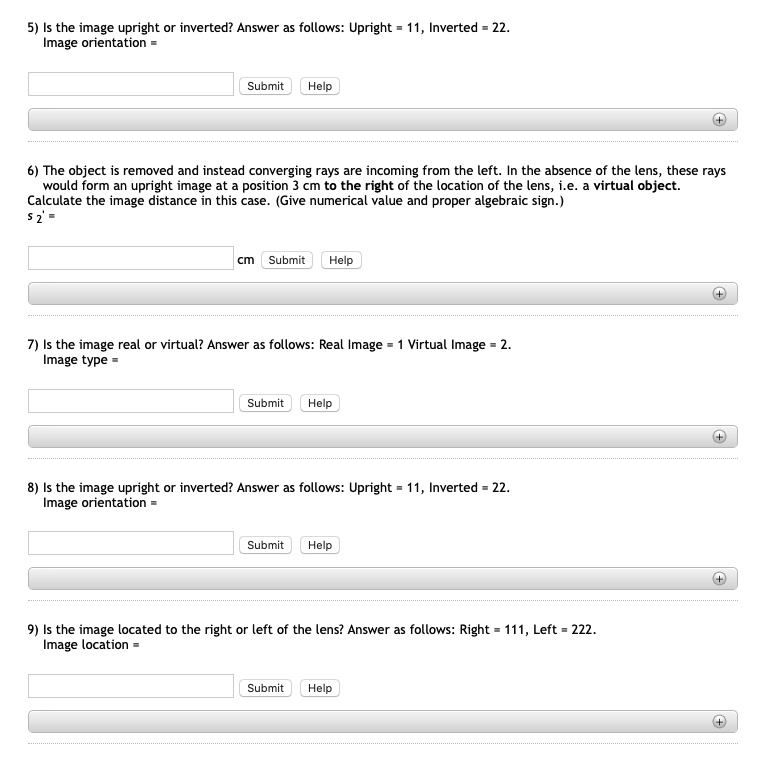 SOLVED: 5) Is the image upright or inverted? Answer as follows: Upright ...