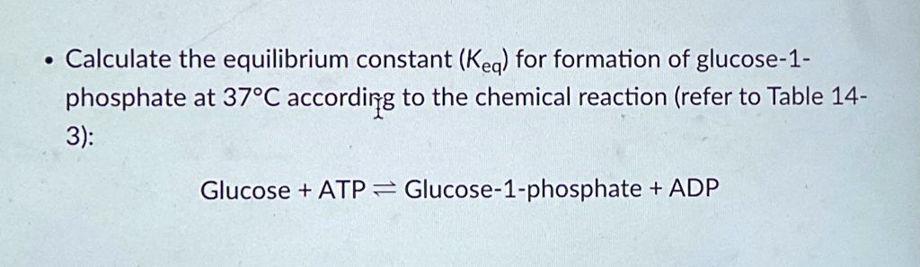 SOLVED: Calculate the equilibrium constant (Keq) for the formation of ... SOLVED: Calculate the equilibrium constant (Keq) for the formation of ...