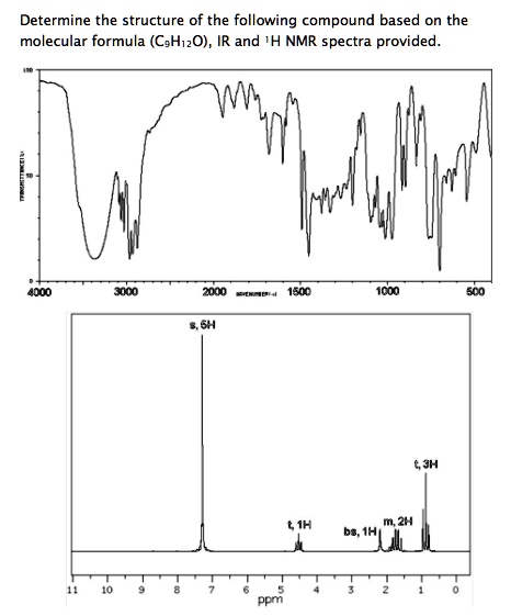 SOLVED: Determine the structure of the following compound based on the ...