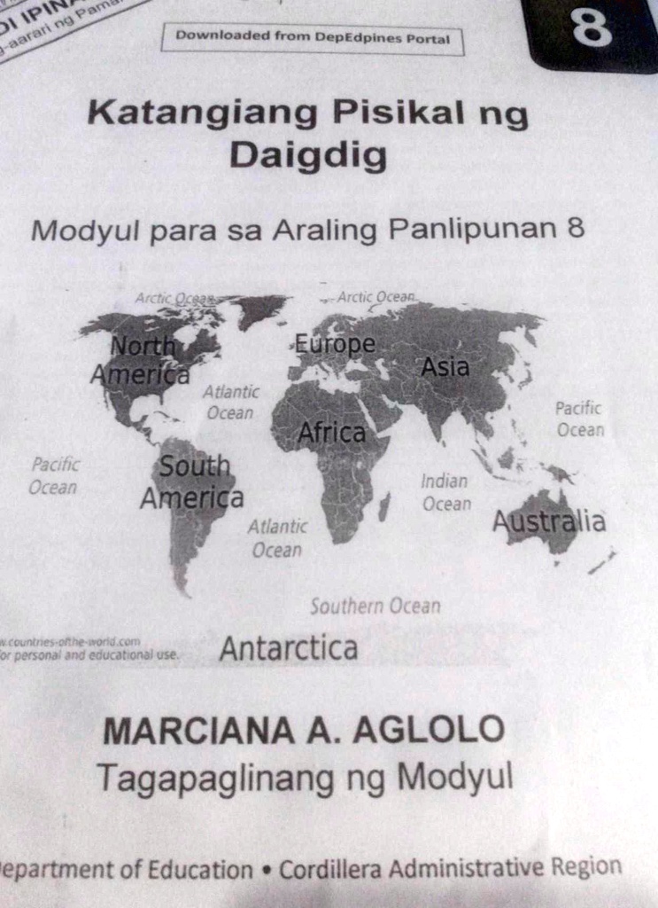 SOLVED: 4. Paano mo ilarawan ang hitsura ng daigdig gamit ang mapa na ...