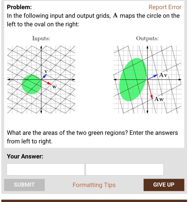 Solved Problem Report Error In The Following Input And Output Grids A Maps The Circle On The