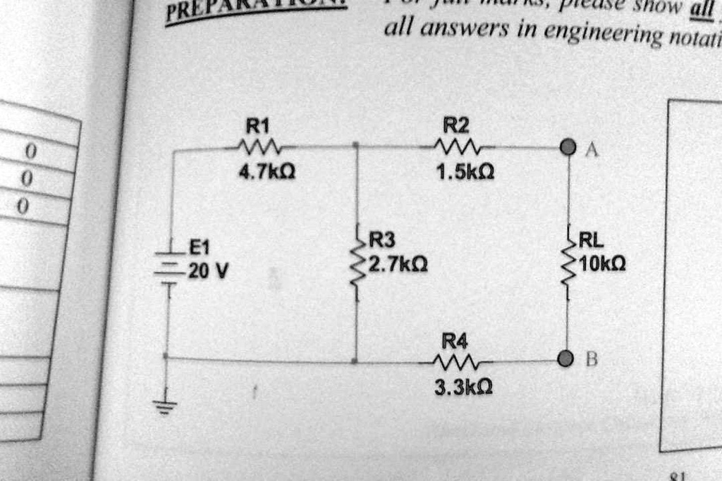 SOLVED: Questions: 1. Show work- Give all answers in engineering notion ...