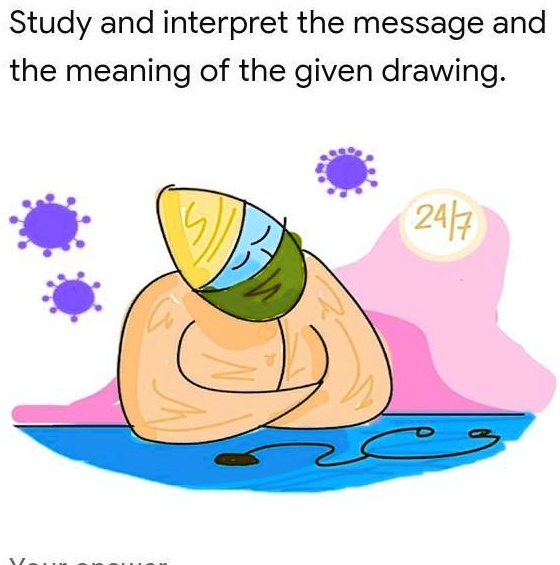 SOLVED: Study and interpret the message and the meaning of the given ...