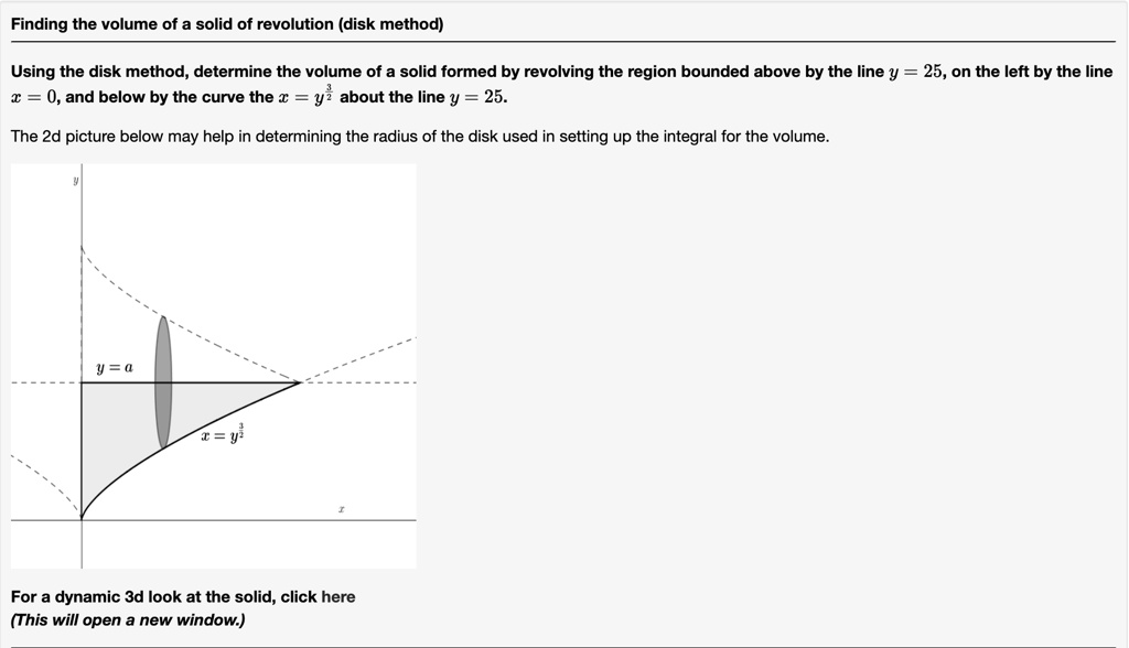 SOLVED: I just need the volume of the solid in units cubed. Finding the volume of a solid of ...